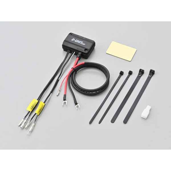 ギボシ圧着作業をせずに接続可能。アクセサリー配線を1か所に集約付属配線によるギボシ接続のほか、配線被覆を剥いてワンタッチで接続ができるため、圧着工具がなくても電装取り付けが可能。※出力側配線サイズ1.25sq（1.3mm2/AWG16）。被...