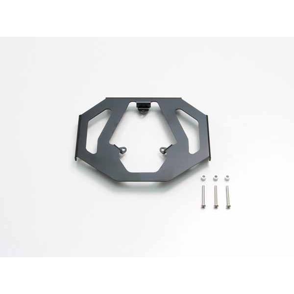 アルミ製ベース ブラックアルマイト 許容積載量0.5kgタンクキャップの固定ボルトに共締め 幅 205mm 前後160mmホンダ系 タンクキャップに適合 画像にてサイズをご確認ください。可動部（ハンドルなど）との干渉にご注意ください。