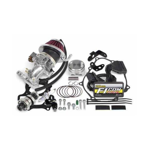 ハイパーチューニングセット(ビッグスロットルボディー付属)は、ハイコンプピストンキットにFIコン TYPE-X(インジェクションコントローラー)、大容量インジェクター、ビッグスロットルボディーキットが付属しています。■ ハイコンプピストンキ...