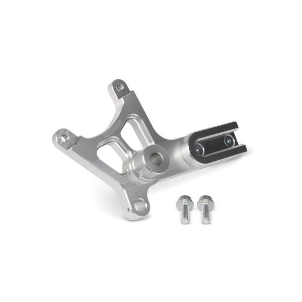 【対応車種】ダックス125（JB04・JB06）専用設計。【製品概要】対向2POTキャリパー（取付ピッチ84mm）装着用キャリパーブラケット。SP武川製アルミビレット2POT、またはbrembo製対向2POTキャリパー（カニ）に対応し、制動...