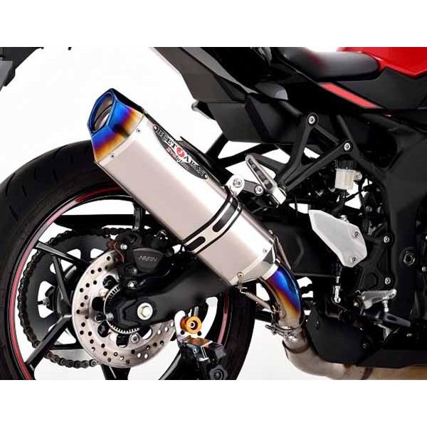 政府認証適合スリップオンマフラー最高性能!最高精度!リアル官能フィーリングを体感して下さい!ストレート排気で四気筒独自の、迫力のエキゾーストノートを奏でつつも、純正触媒を使用することにより、 排ガス規制にも対応。(jmca認定94db、純正...