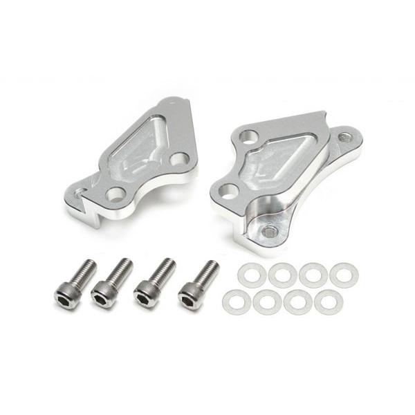 カスタム パーツ キャリパーサポート ACTIVE アクティブ商品概要取り付けピッチが40mmや65mmのキャリパーを、スタンダードローターサイズに組み合わせるためのキャリパーサポート。材質はアルミ削り出しにアルマイト処理を施し、高強度・高...