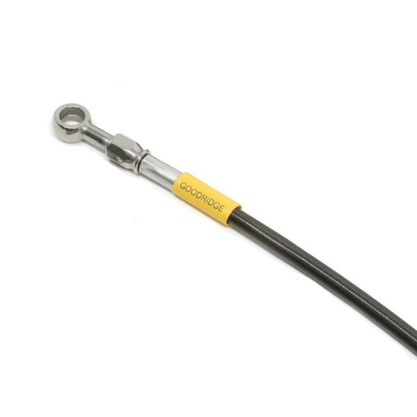 ビルドアライン適合車種：MONKEY-RTステン(フロント) スモーク品番：20617100SJAN:4538792259864ビルドアライン フロントブレーキホース ステンレスフィッティング スモークホースダイレクト MONKEY R/R...