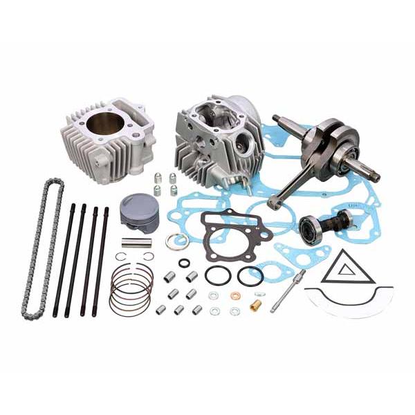 全域においてパワー＆トルクを向上。信頼のスタンダード仕様！燃焼室形状を最適化させたシリンダーヘッド付属。高効率なポート形状、ビッグバルブ、ハイカム、最適なハイコンプピストンの採用等、ストリートでトルク感あふれる余裕のある走行が可能です。○ア...