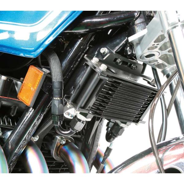 カスタム パーツ オイルクーラー OIL ACTIVE アクティブ  ▲画像はイメージです。コア          ：セトラブ製フィッティング：アクティブ製車種別ステー  ：アクティブ製【適合車種】Z1000MK2Z1Z2Z750FX-1ホ...