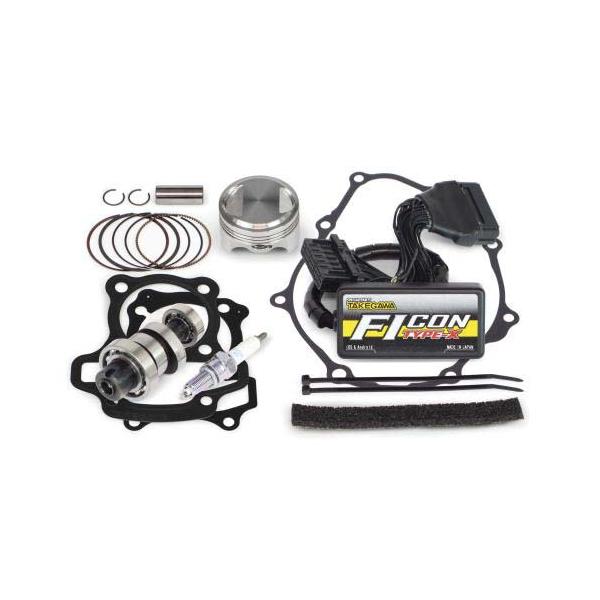 ▲画像はイメージです。ハイパーチューニングセットは、ハイコンプピストンキットにFIコン TYPE-X(インジェクションコントローラー)が付属しています。■ ハイコンプピストンキット高圧縮比化に耐えうるように高剛性アルミ鍛造材を採用。■ FI...