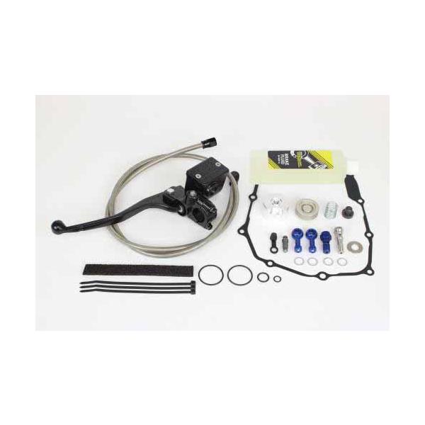 ■ 詳細1次側の自動遠心クラッチを残す事で発進・停止時は自動遠心クラッチの動作を残し、クラッチ操作不要にする事ができ、走行状態では自動遠心クラッチが作動しない為、マニュアルクラッチ化により左レバーでの操作が可能になります。エンジンの動力をク...