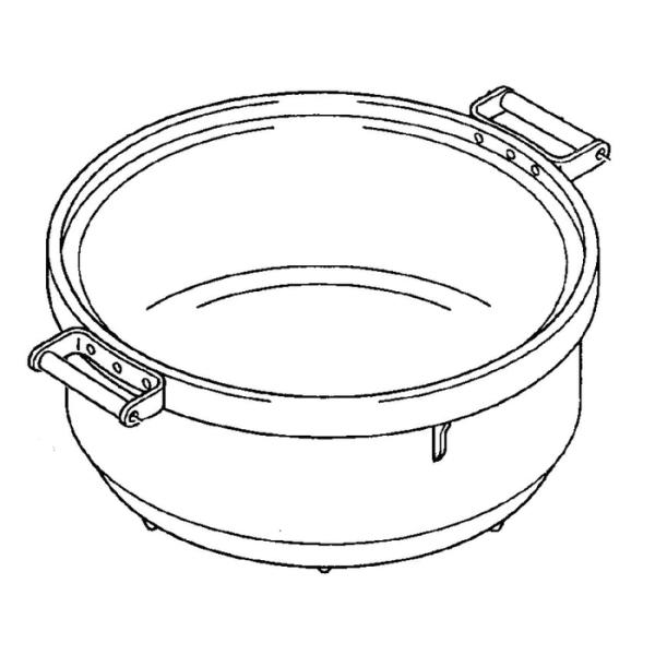 適用機種PR-10DSS，PR-10DSS-1，備考炊飯器のお米が入る金属の容器です。※品番どおりの手配となります。※商品仕様は予告なく変更される場合がございますので、予めメーカーまでご確認ください。※発注後キャンセル・返品不可となります（...