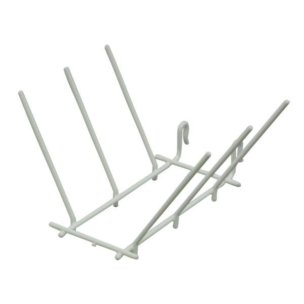 食器を乗せるカゴです。カゴ本体の向かって前方に設置するカゴです。＜サイズ＞幅142.45×棒長さ(折れ曲がった部分から先端まで)90（mm）＜表面処理＞樹脂塗装白適用機種RKW-402L，RKW-402L-ST，RKW-402G，RKW-4...