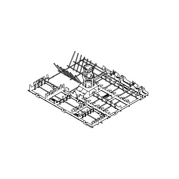 食器を乗せる下カゴです。＜色＞フォググレー＜サイズ＞368.8（mm）適用機種RSW-SD401A-B，RSW-SD401A-SV，RSW-D401A-B，RSW-D401A-SV