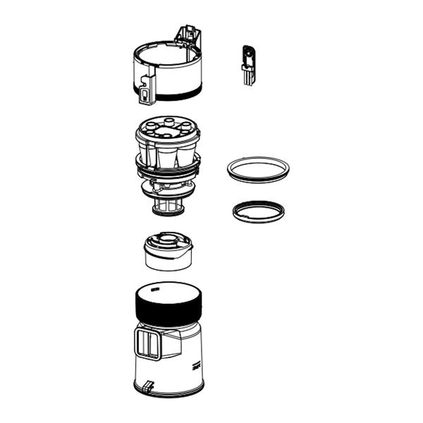 適用機種VC-CL1700※ダストカップカバー、プリーツフィルター、分離ネット、カップがセットになっています。