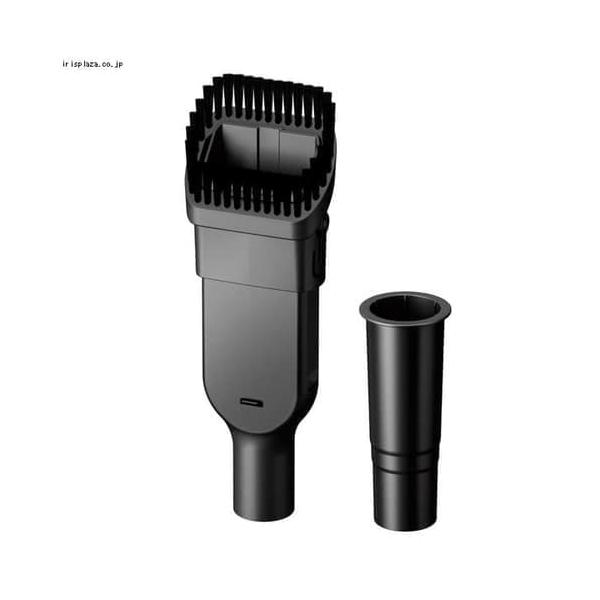 アイリスオーヤマ充電式サイクロンスティッククリーナー用 別売毛ブラシノズルです。エアコンのフィルターやサッシなどのお掃除に。アジャスターが付属しているのでパイプ径29mmと31mmのどちらにも取り付け可能です。●商品サイズ（cm）：幅約7....