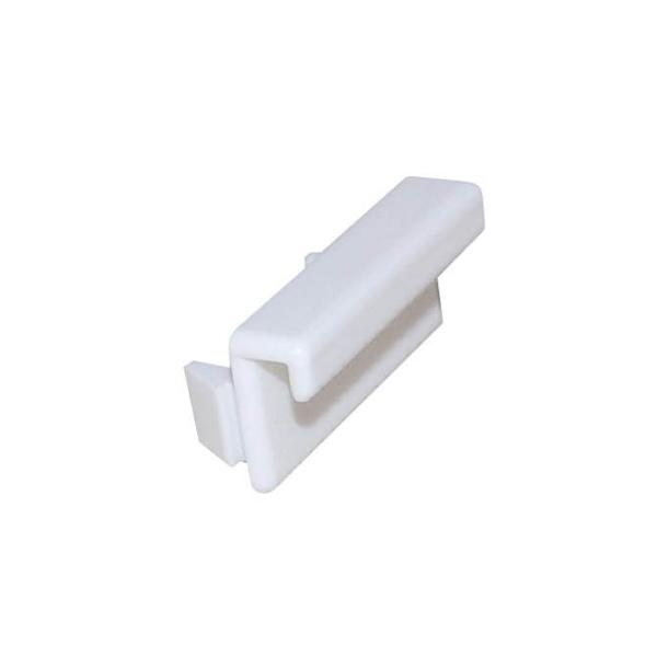 洗面化粧台シャンピーヌシリーズの歯ブラシトレイの受け部分です。【仕様】●サイズ：縦15mm×横32mm●材質：HIPS樹脂●色：ホワイト※差込で装着します※1個入適用機種洗面化粧台シャンピーヌシリーズ■LSM-60(H)、LSM-61(H）...