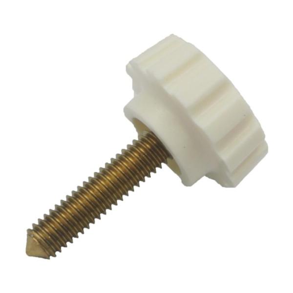 バランス型ふろがまの電池ケースの化粧ネジです。【仕様】●化粧ビス（M4×10トガリ先）●色：ホワイト※1個入