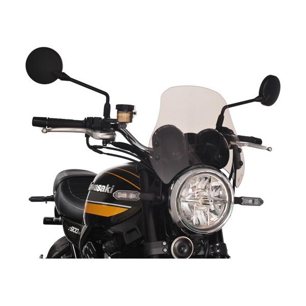 メーカー品番：CZ-05適合車種：Z900RS(2BL-ZR900C)[2017年12月〜]カラー：ブラウン/スモークタイプ：メーターバイザー商品サイズ：幅320mm×高さ310mm×厚み3.0mm ヘッドライトから255mm単位：1枚