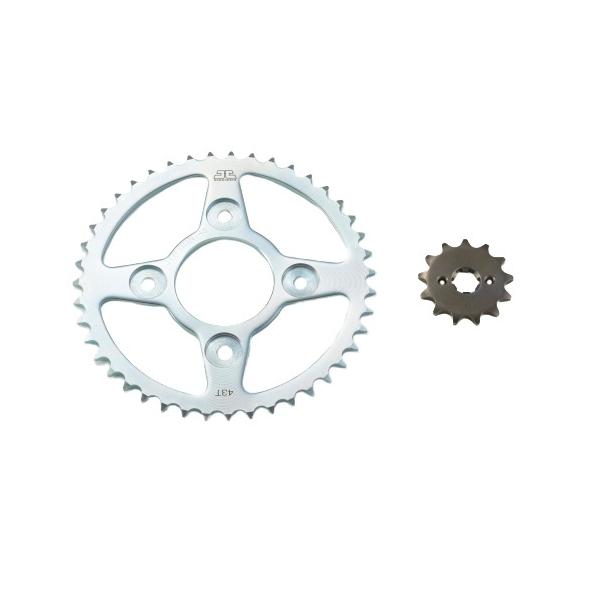 メーカー品番：D50CP-1S適合車種：スーパーカブ FI(AA04) │スーパーカブ プロ FI (AA07/C50BNJ)タイプ：MT駆動系単位：1セットセット内容/付属品：フロントスプロケット×1、リアスプロケット×1