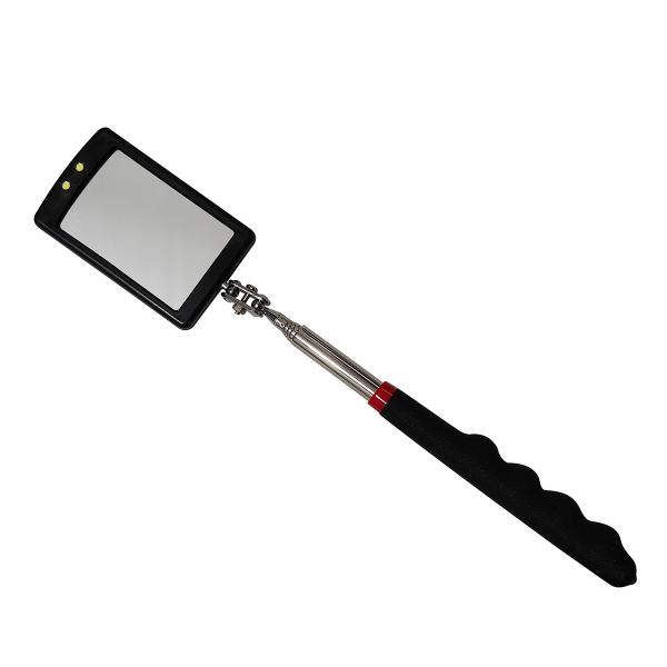 カラー：ブラック/シルバー商品サイズ：ミラー：42×64mm 伸縮範囲：295-730mm単位：1本