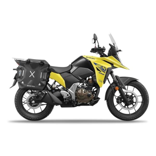適合車種：Vストローム250SX[23-26]カラー：ブラックタイプ：サイドケース・バッグ用商品サイズ：サイドバッグ：W400mm×D230mm×H380mm単位：1セットセット内容/付属品：サイドバッグ品番：28087540 フィッティン...