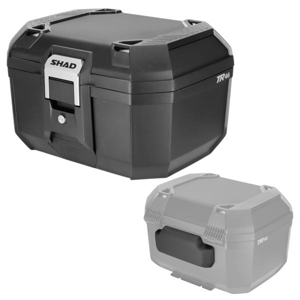 カラー：ブラック商品サイズ：トップケース本体：H320mm×W515mm×D408mmセット内容/付属品：トップケース品番：29351718 バックレスト品番：29351732 取付ベースプレート×1、取付用金具セット、キー×2