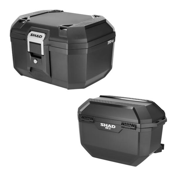 カラー：ブラック商品サイズ：トップケース(本体外寸)：H320mm×W515mm×D408mm サイドケース(片側本体外寸)：H340mm×W500mm×D280mmセット内容/付属品：トップケース品番：29351718 サイドケース品番：...