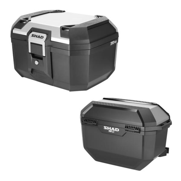 カラー：アルミパネル商品サイズ：トップケース(本体外寸)：H320mm×W515mm×D408mm サイドケース(片側本体外寸)：H340mm×W500mm×D280mmセット内容/付属品：トップケース品番：29351725 サイドケース品...