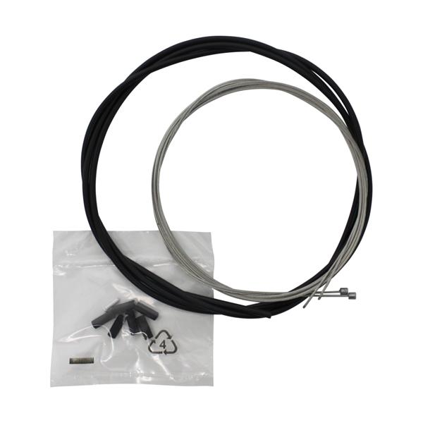 メーカー品番：Y60098501カラー：ブラック単位：1セットセット内容/付属品：ケーブル1.2mm×2100mm/2本、アウターケーシング4mm×1700mm/1本、インナーエンドキャップ2個、アウターキャップ6個