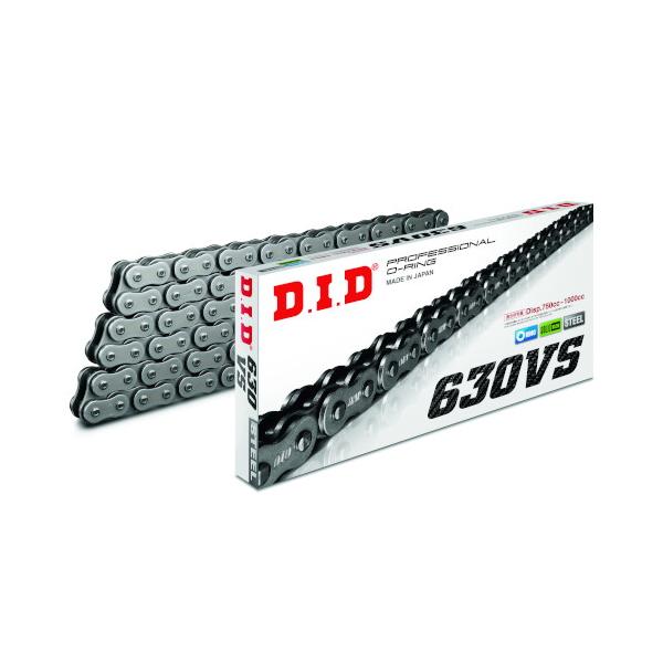 メーカー品番：DID630VS-100FJ適合車種：GPz1100(ZX1100A)[83-]カラー：スチールタイプ：シールチェーン(Oリング)単位：1本セット内容/付属品：付属ジョイント：軽圧入クリップジョイント(FJ)