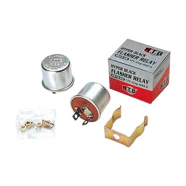 メーカー品番：FR12-2Hタイプ：ウインカーリレー単位：1個セット内容/付属品：Uクランプ、ビス3本、ワッシャー、ナット各3ケ