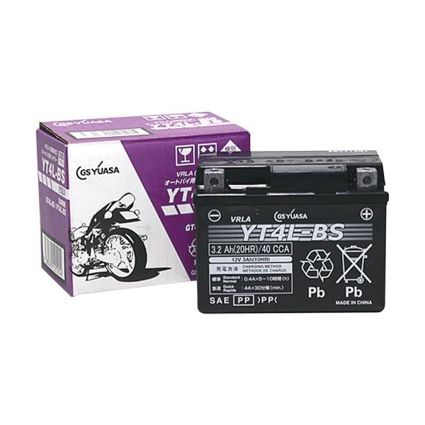 メーカー品番：YT4L-BS適合車種：Dio(AF18/AF25/AF27/AF28)｜DJ-1｜ジャイロUP｜ジャイロX｜ジョルカブ｜ジョルノ(AF70)｜ジョーカー｜スーパーカブ(AA01)｜リトルカブ｜リード(AF10)｜タクト｜ベン...