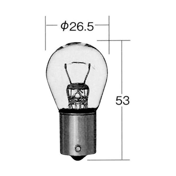 メーカー品番：4519カラー：クリアタイプ：白熱球12V単位：1個