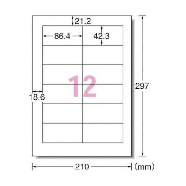 メーカー品番：31070カラー：ホワイト商品サイズ：ラベルサイズ(mm)縦×横：42.3×86.4、厚さ(mm)：0.16単位：1セット