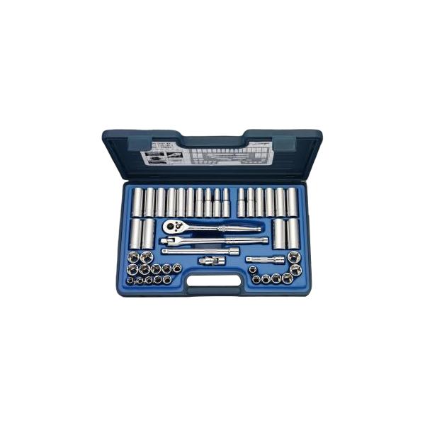 メーカー品番：EA617CC-59単位：1セットセット内容/付属品：44点セット ソケット及びディープソケット(6角)：8・9・10・11・12・13・14・15・16・17・18・19mm・3/8”・7/16”・1/2”・9/16”・5/...