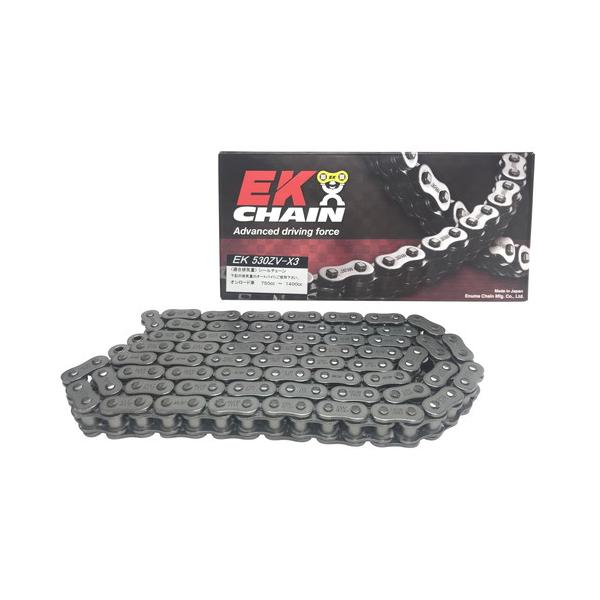 メーカー品番：530ZVX3-116L-SLJカラー：スチールタイプ：シールチェーン(NXリング)単位：1本セット内容/付属品：付属ジョイント：SLJ(スクリュージョイント)