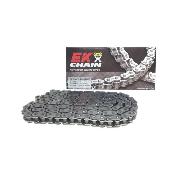 メーカー品番：530ZVX3(CR/NP)-114L-MLJカラー：シルバータイプ：シールチェーン(NXリング)単位：1本セット内容/付属品：付属ジョイント：MLJ(カシメジョイント)