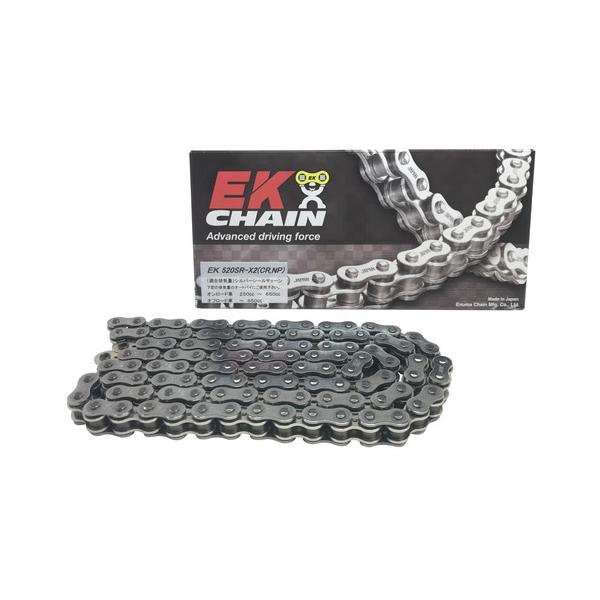 メーカー品番：520SRX2(CR/NP)-108L-SKJカラー：シルバータイプ：シールチェーン(QXリング)単位：1本セット内容/付属品：付属ジョイント：SKJ(セミプレスクリップジョイント)