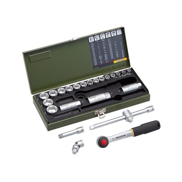 メーカー品番：82110単位：1セットセット内容/付属品：スタンダードラチェット(3/8” 9.5mm) エクステンションバー(3/8” 9.5mm) 75/200mm アダプター1/2”→ 3/8” ユニバーサルジョイント ソケット(3/...