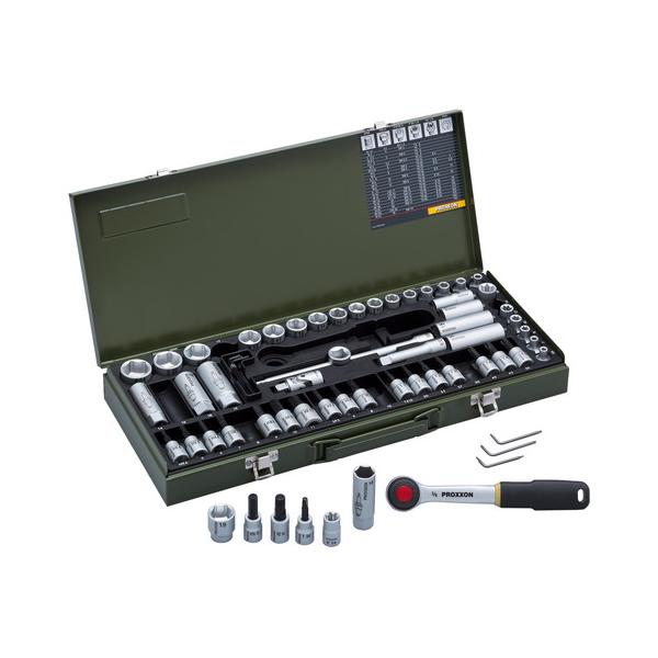 メーカー品番：82114単位：1セットセット内容/付属品：スタンダードラチェット(3/8” 9.5mm) エクステンションバー(3/8” 9.5mm) 75/200mm アダプター 1/2”→ 3/8” ユニバーサルジョイント(3/8” 9...