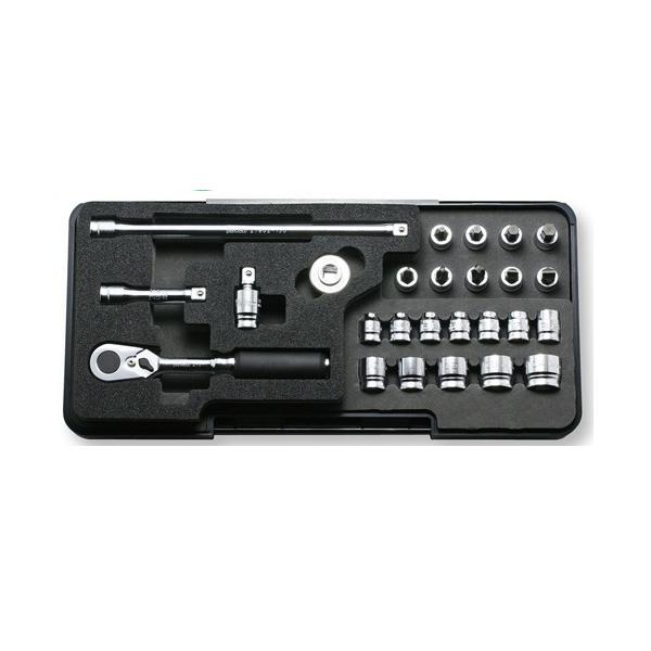 メーカー品番：P2285Z(G72)商品サイズ：245mm×122mm×45mm単位：1セットセット内容/付属品：計26点 2725Z ラチェットハンドル 2400MZ 6角ソケット 4 4.5 5 5.5 6 7 8 10 11 12 1...