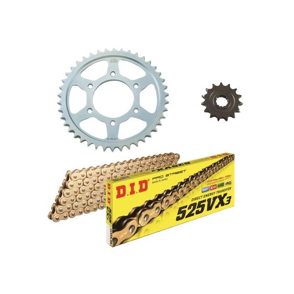 メーカー品番：DK-13G適合車種：Z900RS[18-23]カラー：ゴールドタイプ：MT駆動系単位：1セットセット内容/付属品：フロントスプロケット×1、リアスプロケット×1、チェーン×1、カシメジョイント×1