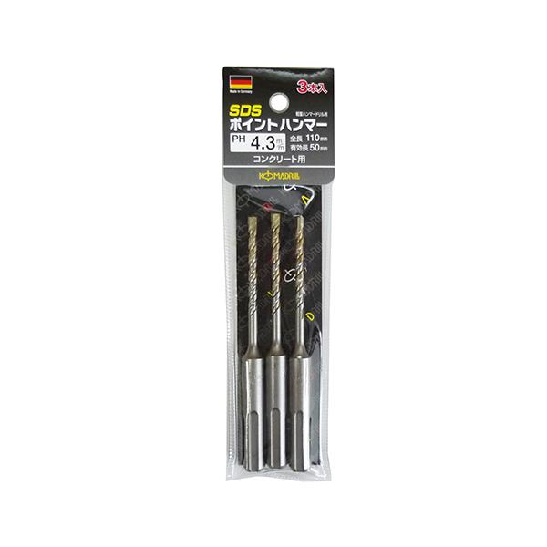 メーカー品番：3PH-43商品サイズ：刃径：4.3mm 全長：110mm 有効長：50mm単位：1パック(3本入)