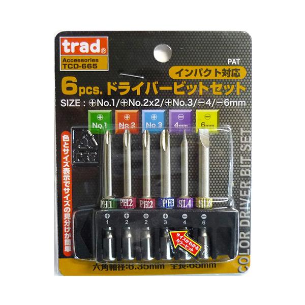 メーカー品番：TCD-665商品サイズ：・+1×65mm(1本) +2×65mm(2本) +3×65mm(1本) -4×65mm(1本) -6×65mm(1本)単位：1パック(6本入)
