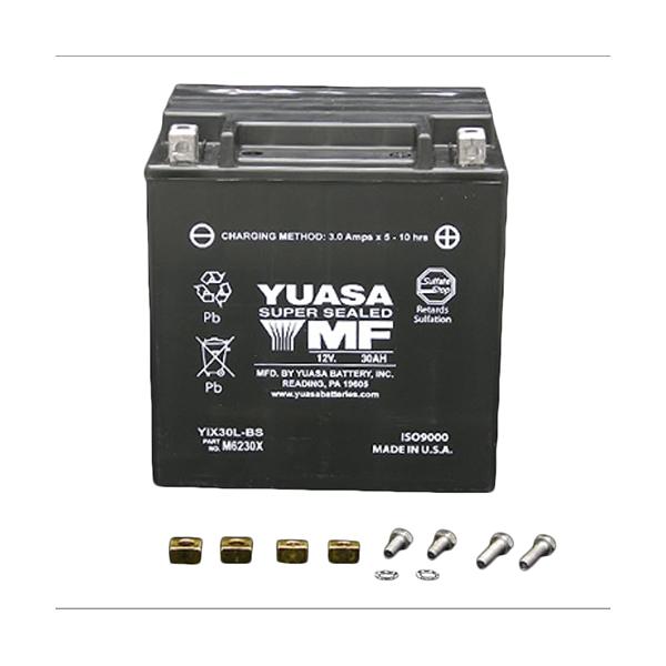 メーカー品番：YIX30L-BS適合車種：97年式以降 ツーリングモデルタイプ：液入MFタイプ商品サイズ：縦130mm 横165mm 高さ175mm単位：1個セット内容/付属品：バッテリー本体×1、ネジセット×1