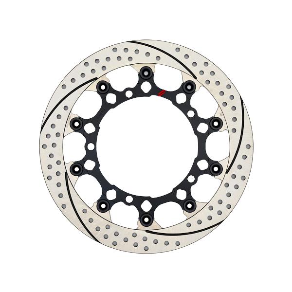 メーカー品番：EL216FR-RD適合車種：DAYTONA675/R｜STREET CUP｜STREET TRIPLE｜STREET TWIN｜THRUXTON Rカラー：レッドタイプ：フロント右 フルフローティング商品サイズ：外径(mm)...