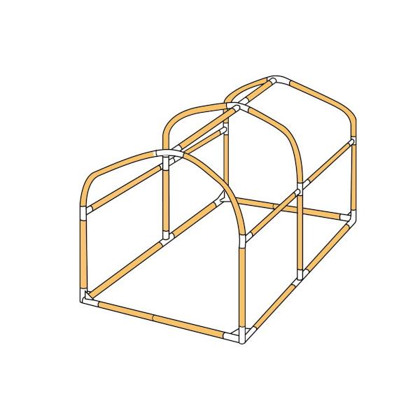 メーカー品番：DCC330L-P4カラー：オレンジ商品サイズ：DCC330L バイクガレージ適合単位：1セット