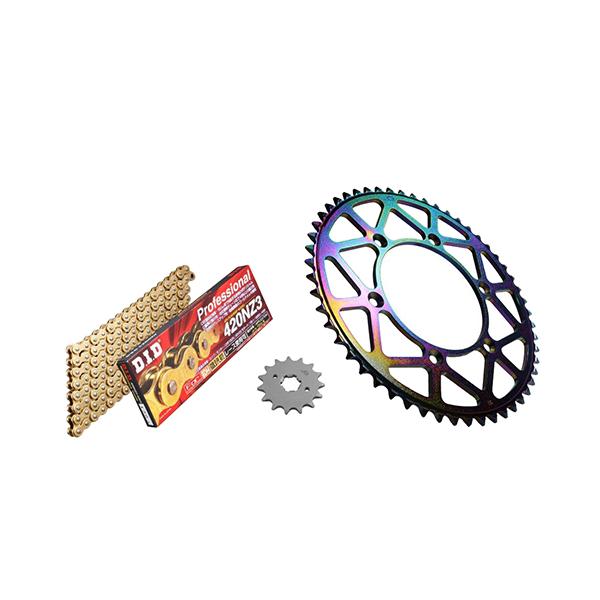 メーカー品番：XTH029-G適合車種：CR80RII(LARGE WHEEL)[97-02]カラー：ゴールドタイプ：MT駆動系単位：1セットセット内容/付属品：Fスプロケット、Rスプロケット、チェーン