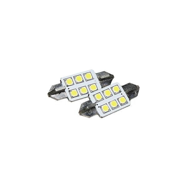 メーカー品番：SHLET37EU-2カラー：ホワイトタイプ：LED T10商品サイズ：・全長37mm ・幅14mm ・差込口9.5mm単位：1パック(2個入)