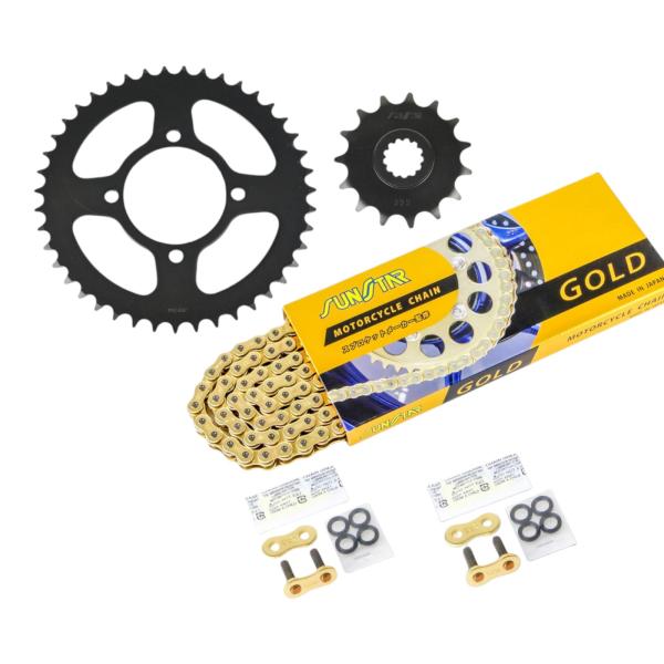 メーカー品番：KS32107適合車種：ST250/E type[04-17]｜Grass Tracker BIGBOY[01-14]カラー：ゴールドタイプ：MT駆動系単位：1セット(3点入)セット内容/付属品：【セット内容】 フロント品番：...