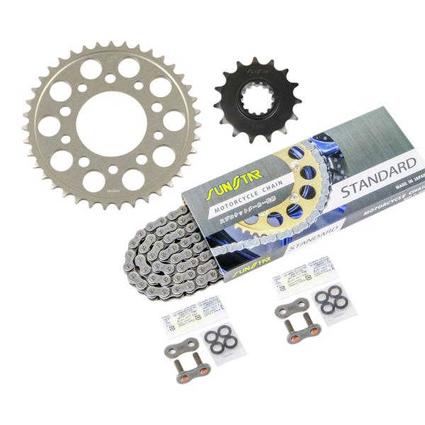 メーカー品番：KS44411適合車種：CB750[95-08]カラー：シルバータイプ：MT駆動系単位：1セット(3点入)セット内容/付属品：【セット内容】 フロント品番：410-15(15T) リア品番：RH-105-39(39T・ジュラル...