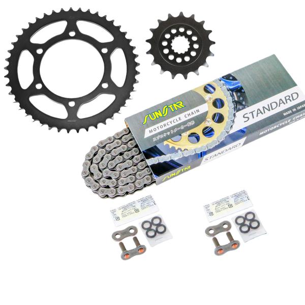 メーカー品番：KS3F505適合車種：GSX-R750(520コンバート)[11-18]カラー：シルバータイプ：MT駆動系単位：1セット(3点入)セット内容/付属品：【セット内容】 フロント品番：396-17(17T) リア品番：JK-10...