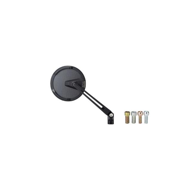 メーカー品番：203-8092カラー：チタンタイプ：丸型商品サイズ：アーム長：ショート(138mm) 鏡面サイズ：直径94mm単位：1本セット内容/付属品：ミラー1個(左右兼用) 正ネジM10/逆ネジM10/正ネジM8/逆ネジ/M8 ミラー...